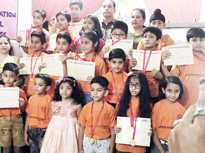 Career Abacus gives medals, certificates to meritorious students ...
