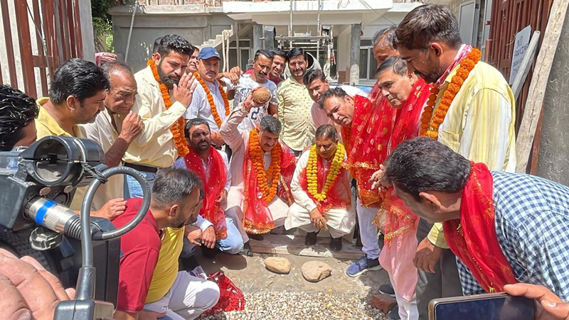 Angral starts construction work at Ambedkar Community Hall - Daily ...