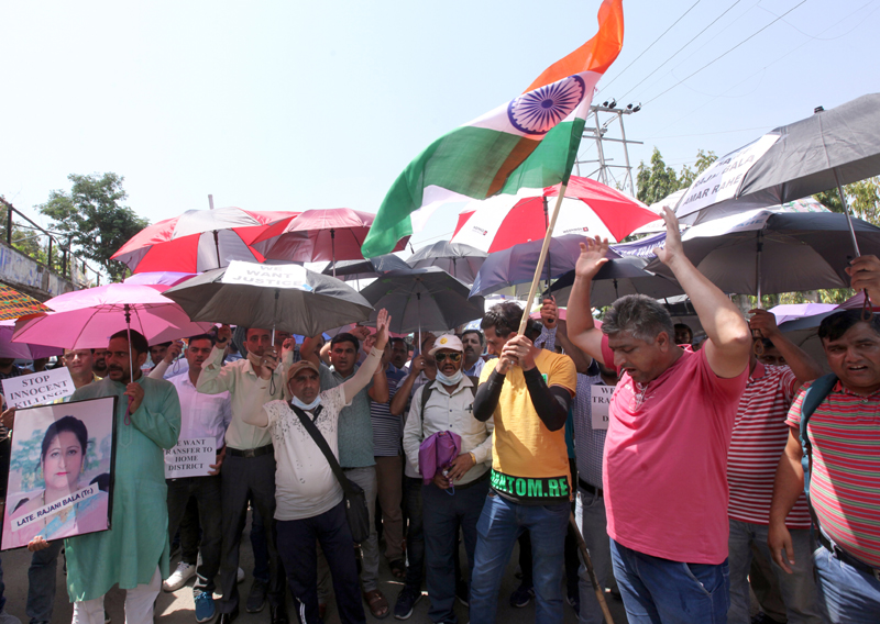 Reserve category employees hold massive protest, demand transfers ...