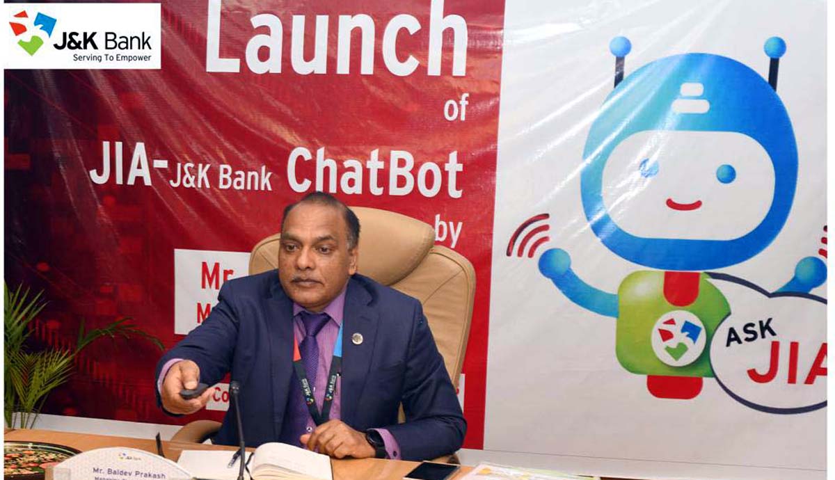 J&K Bank launches AI-enabled Chatbot - Daily Excelsior