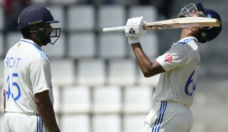 Debutant Jaiswal, Rohit Sharma slam hundreds - Daily Excelsior