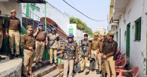 Police hold flag march in Sambhal after HC upholds survey of Shahi Jama ...